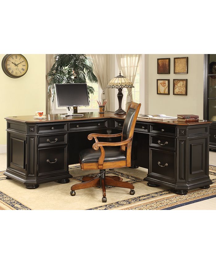 Furniture Beekman Home Office Left Return Desk - Macy's