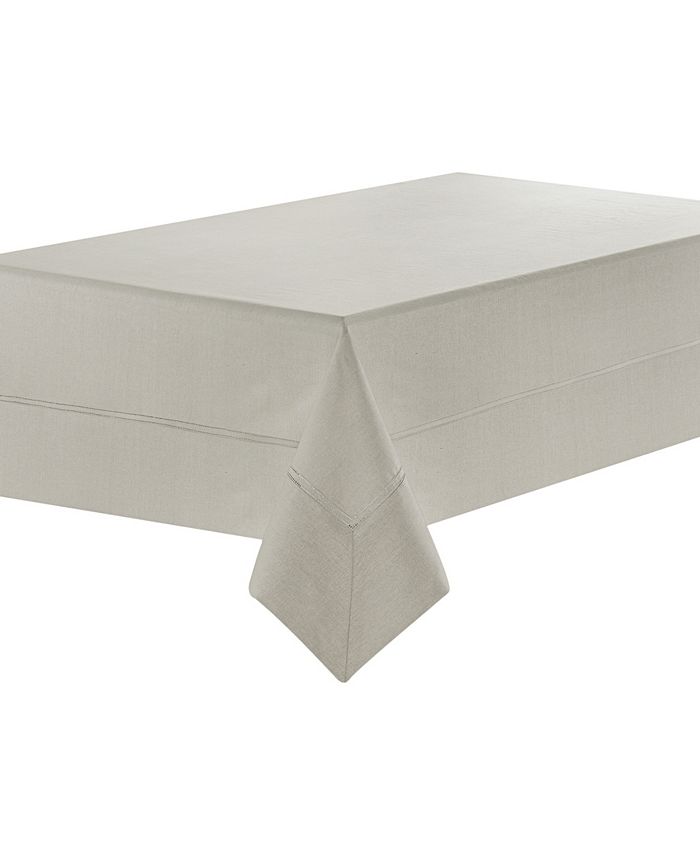 Waterford Corra Natural 70" x 84" Tablecloth - Macy's