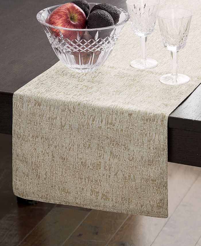 Waterford Monroe Taupe 14" x 72" Table Runner - Macy's