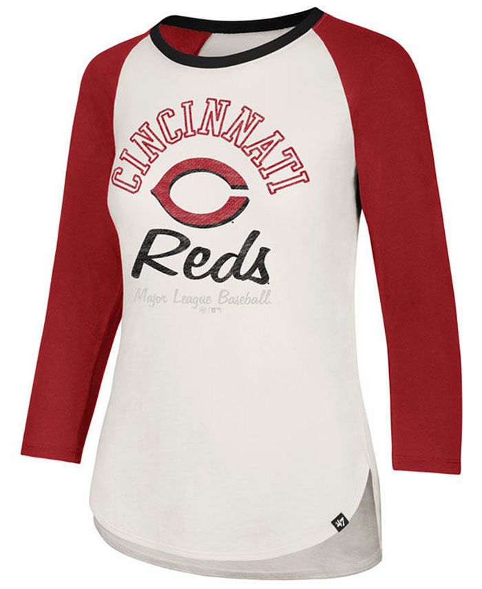 '47 Brand Women's Cincinnati Reds Vintage Raglan T-Shirt - Macy's