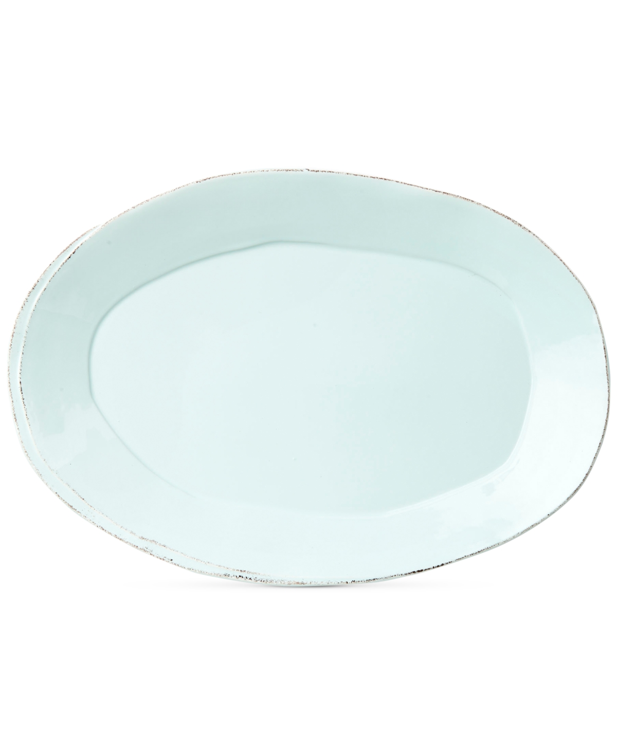 Click here for Vietri Lastra Collection Oval Platter - Aqua prices
