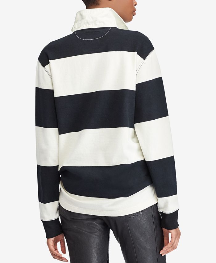 Polo Ralph Lauren Monogram Cotton Rugby Shirt - Macy's