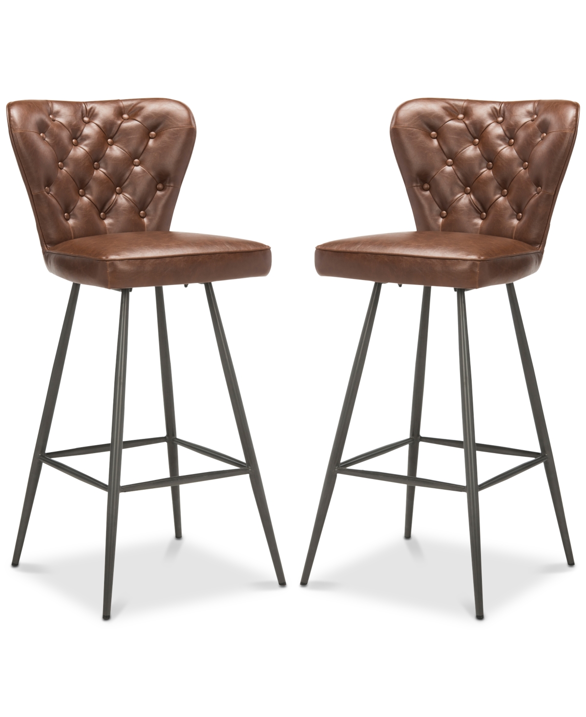 Click here for Reindi Bar Stool (Set Of 2) - Burgundy prices