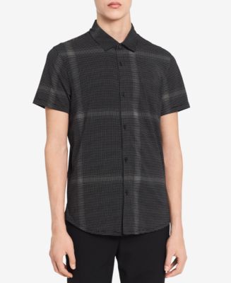 Calvin Klein Men's Block Checked Shirt - Macy's