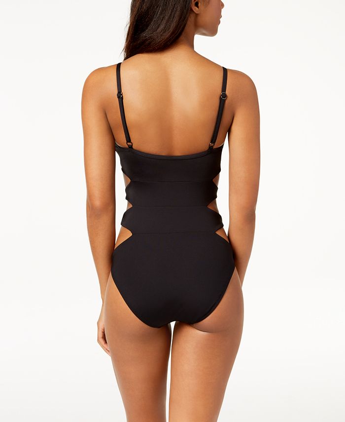 Kenneth Cole Cut Out Tummy Control One Piece Swimsuit Macys