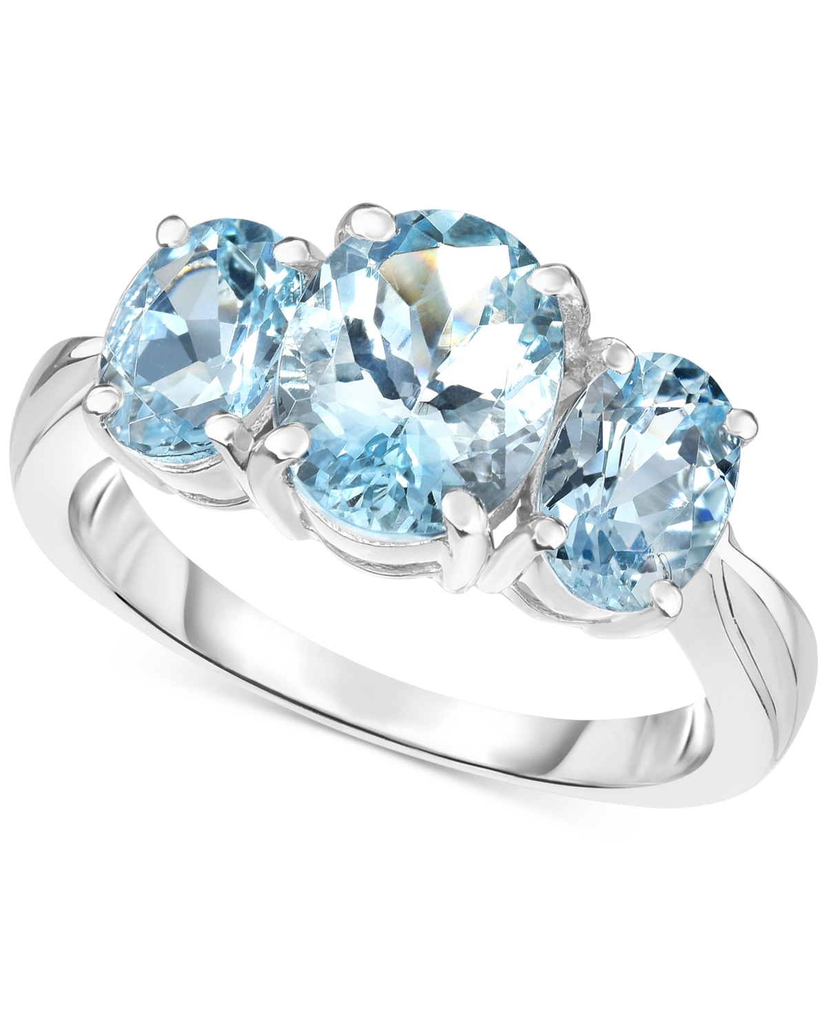 Click here for Macys Aquamarine Three Stone Ring (2-3/4 ct. t.w.)... prices