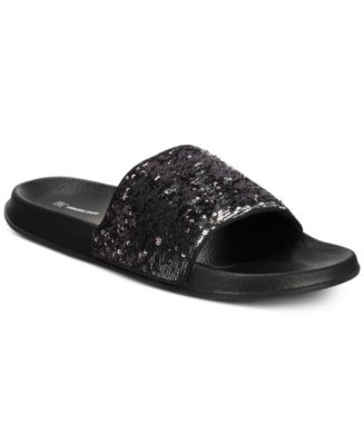 I.N.C. Men's Gemini Sequin Shower Slides, Created for Macy's - Macy's