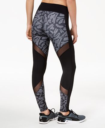 Puma Clash Printed Mesh-Inset Leggings - Macy's