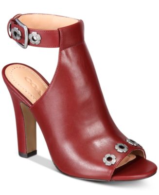 COACH Eddison Tea Rose Embellished Dress Sandals - Macy's