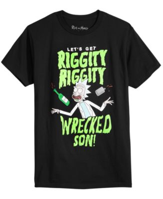 Rick and Morty Riggity Wrecked Men's T-Shirt by Ripple Junction - Macy's