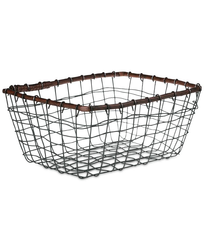 Tabletops Unlimited Set Of 3 Rectangular Wire Baskets - Macy's