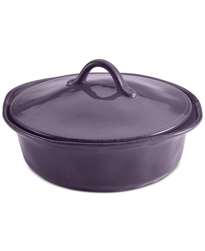 Rachael Ray Cucina Stoneware 3-Pc. Round Casserole & Lid Set - Macy's