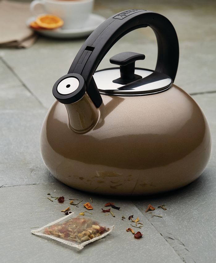 Anolon Allume 2-Qt. Enamel on Steel Teakettle - Macy's