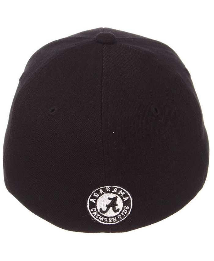 Zephyr Alabama Crimson Tide Black/White Stretch Cap - Macy's