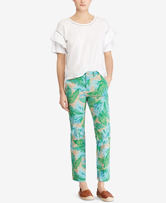 Lauren Ralph Lauren Printed Chino Pants - Macy's