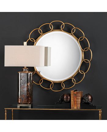 Uttermost Circulus Gold Round Mirror - Macy's