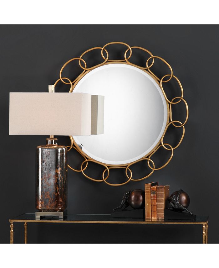 Uttermost Circulus Gold Round Mirror - Macy's