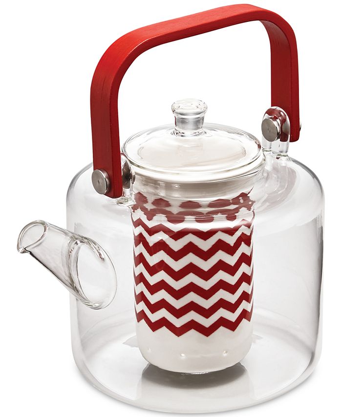 Bonjour Reverie 42-Oz. Handblown Glass Teapot - Macy's