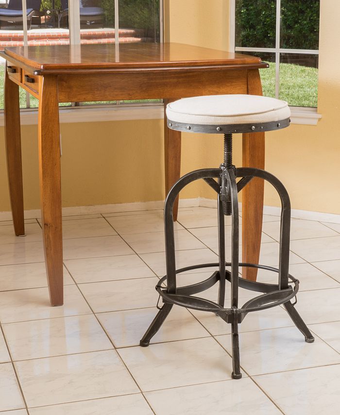 Noble House Kalber Large Bar Stool - Macy's