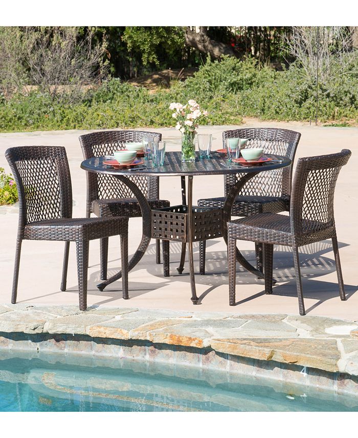 Furniture Hanmore Circular 5-Pc. Set, Quick Ship - Macy's