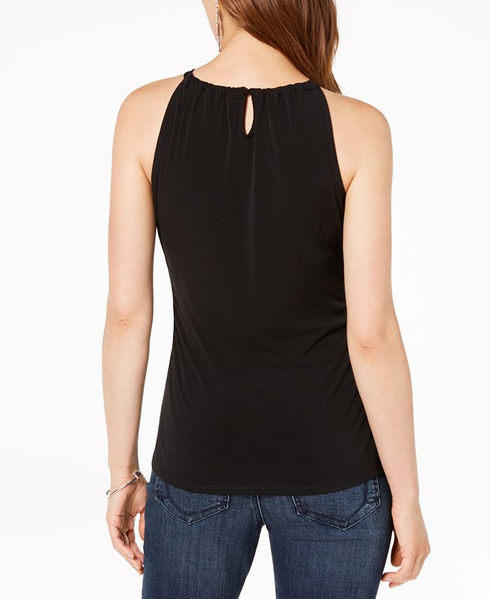INC International Concepts I.N.C. Embellished Halter Top, Created for ...