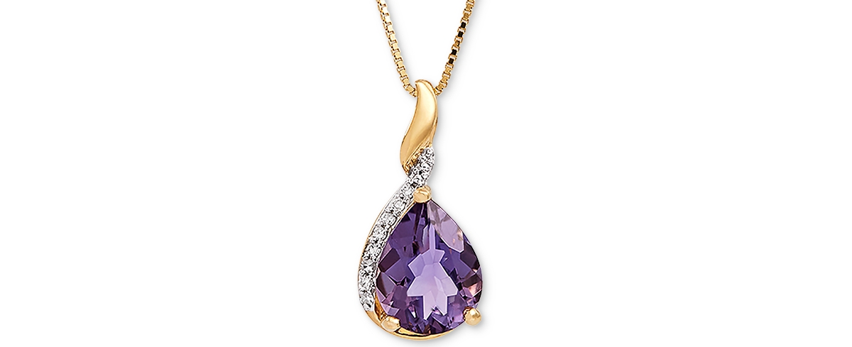 Click here for Amethyst (1-3/8 ct. t.w.) & Diamond Accent Pendant... prices