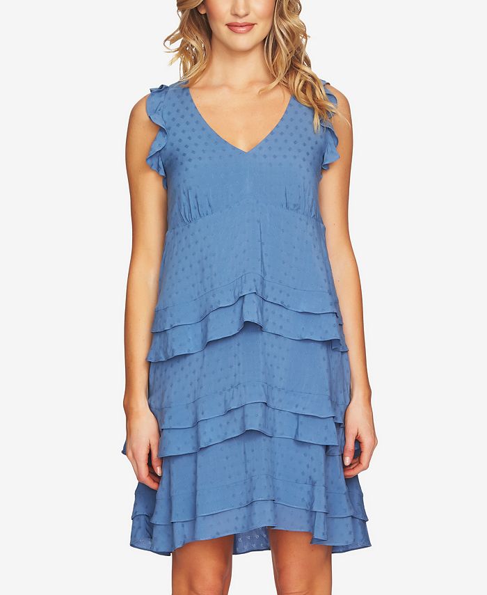 CeCe Ruffled V-Neck Dress - Macy's