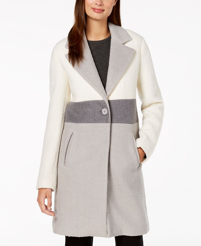 Laundry by Shelli Segal Colorblocked Coat - Macy's