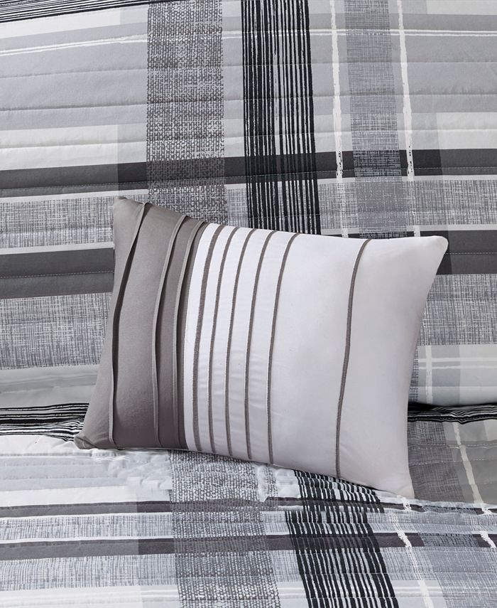 Intelligent Design Rudy Reversible 5-Pc. Plaid Quilted Full/Queen ...