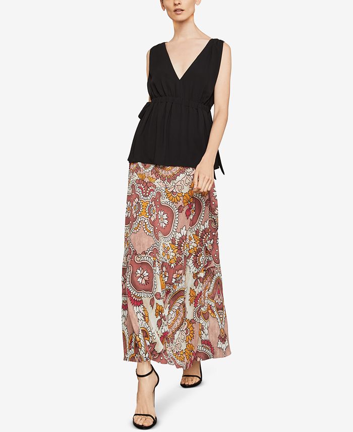 BCBGMAXAZRIA Sleeveless Drawstring Top - Macy's