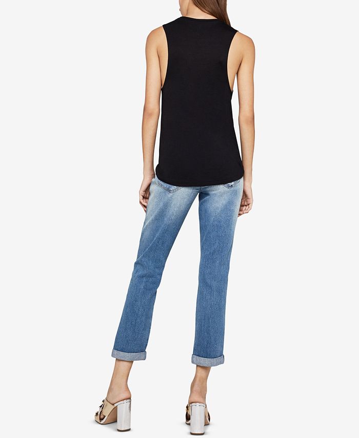 BCBGeneration Graphic-Print Muscle Tank Top - Macy's