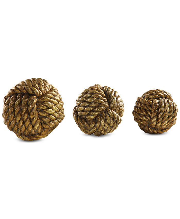 Uttermost Tali Rope Spheres, Set of 3 - Macy's