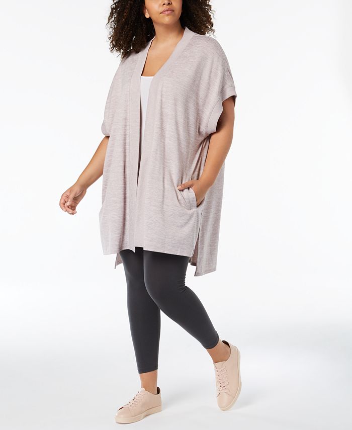 Calvin Klein Plus Size Open-Front Cardigan - Macy's
