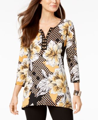 JM Collection Embellished Tunic, Created for Macy's - Macy's