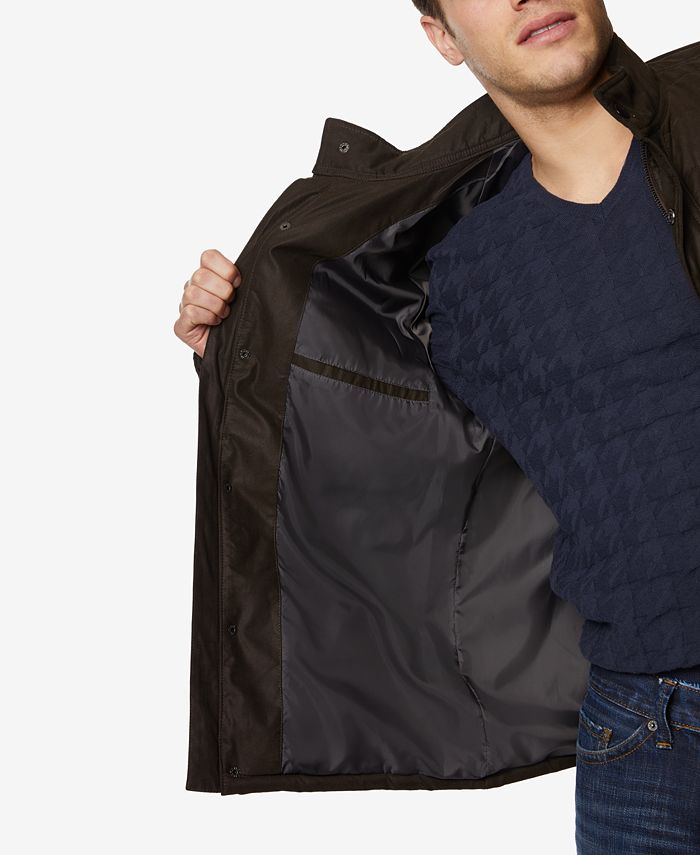 Perry Ellis Men's Quilted Microsuede Jacket - Macy's