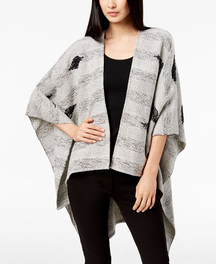 Eileen Fisher Organic Cotton Serape Shawl Cardigan, Regular & Petite ...