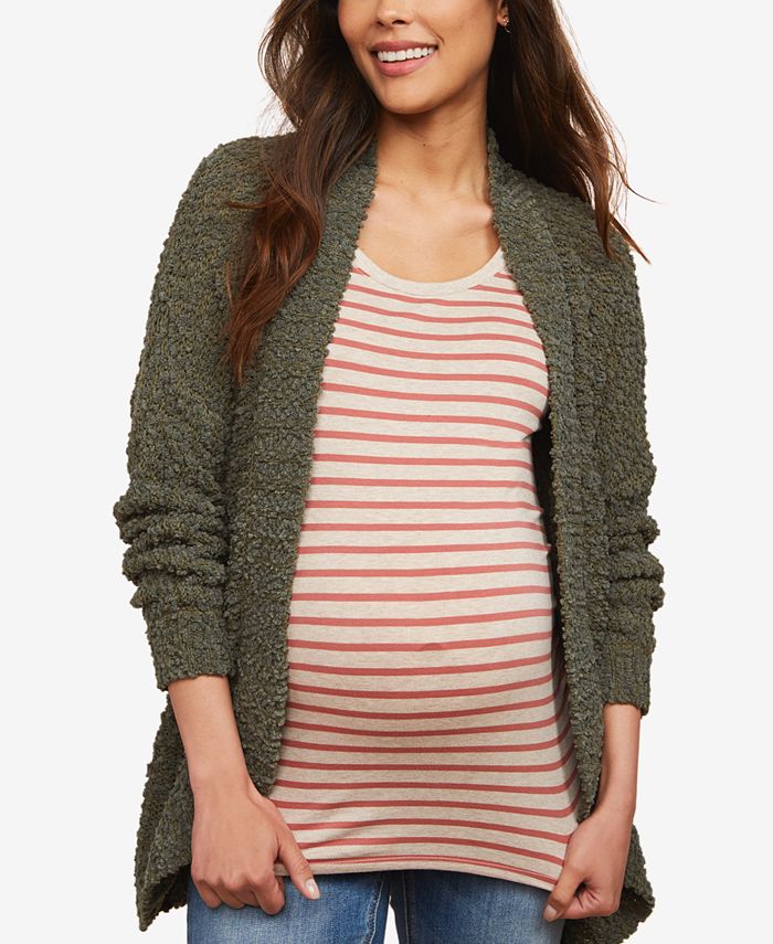 Motherhood Maternity Open-Front Cardigan - Macy's