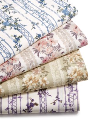 Sanders Cotton Vintage 4-Pc. Sheet Sets - Macy's