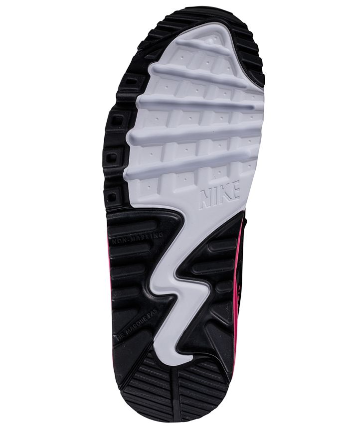 Nike Girls' Air Max 90 Leather Running Sneakers from Finish Line - Macy's