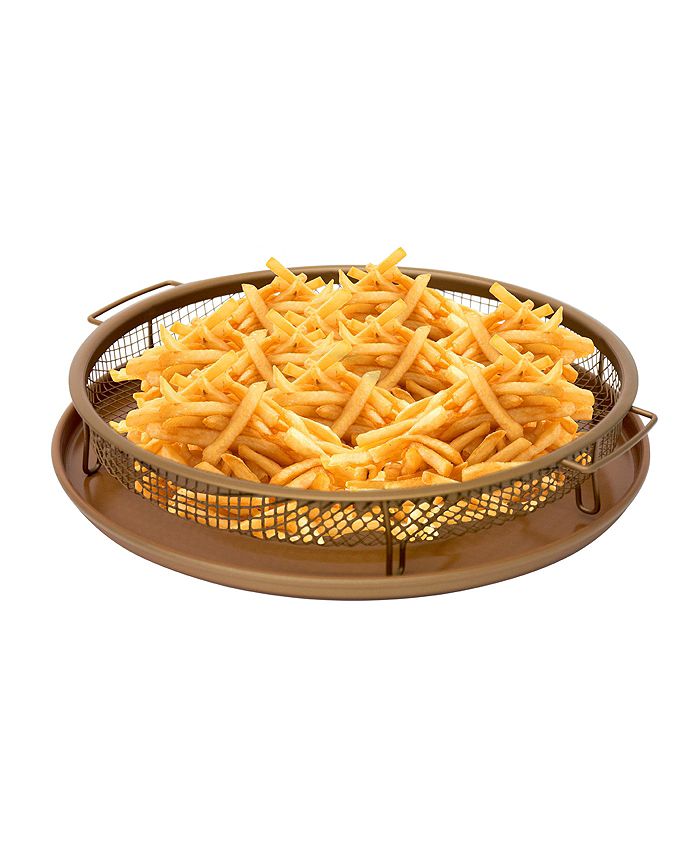 Gotham Steel Nonstick 12" Round Crisper Tray - Macy's