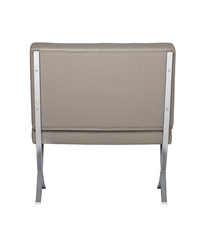 Studio Designs Home Atrium Bonded Leather Chair - Macy's