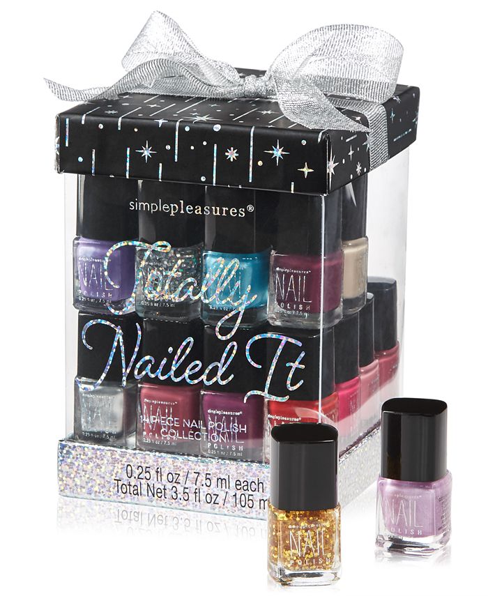 Simple Pleasures "Totally Nailed It" 14 Piece Nail Cube - Macy's