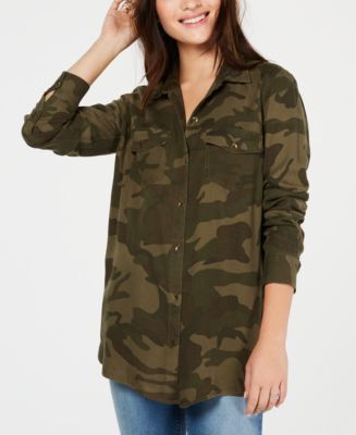 Jessica Simpson Petunia Camo-Print Shirt - Macy's