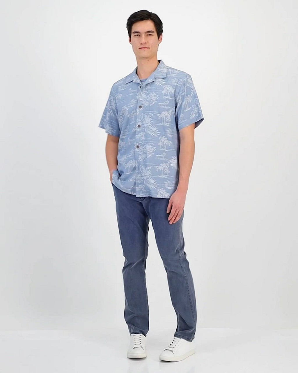 Tommy Bahama Men's Coastal Ease Palm Visions Short-Sleeve Coastal