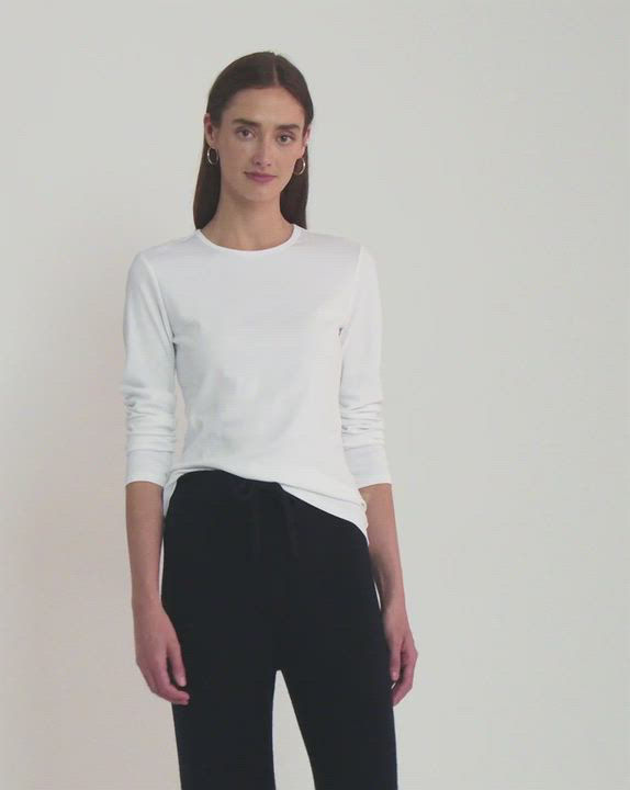 Lauren Ralph Lauren Cotton-Blend Long-Sleeve Top - Macy's