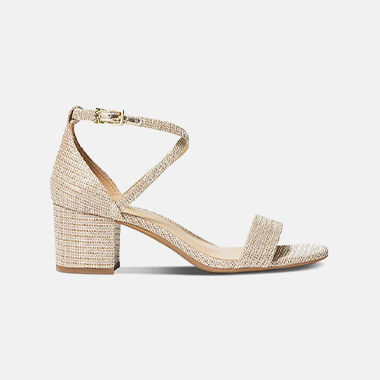 Women's White Mid 2-3" Sandals - Macy's